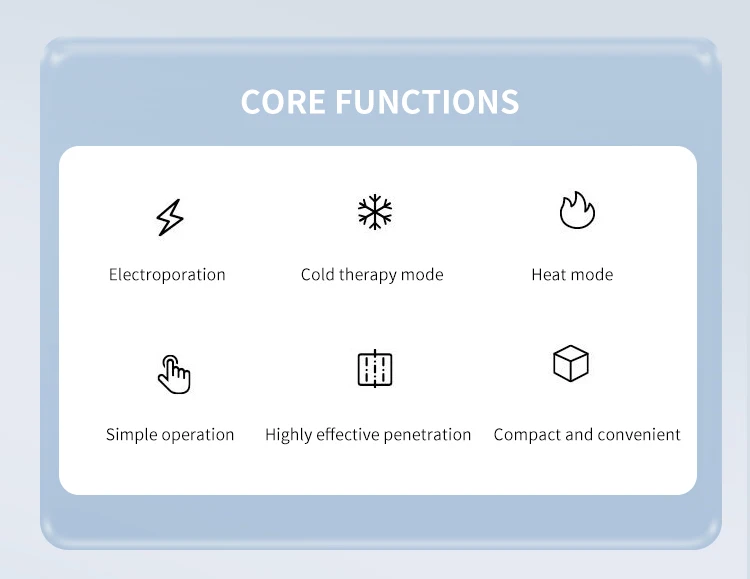 Electroporation D Cool Facial Cooling Lontophoresis Radio Frequency Spa ...