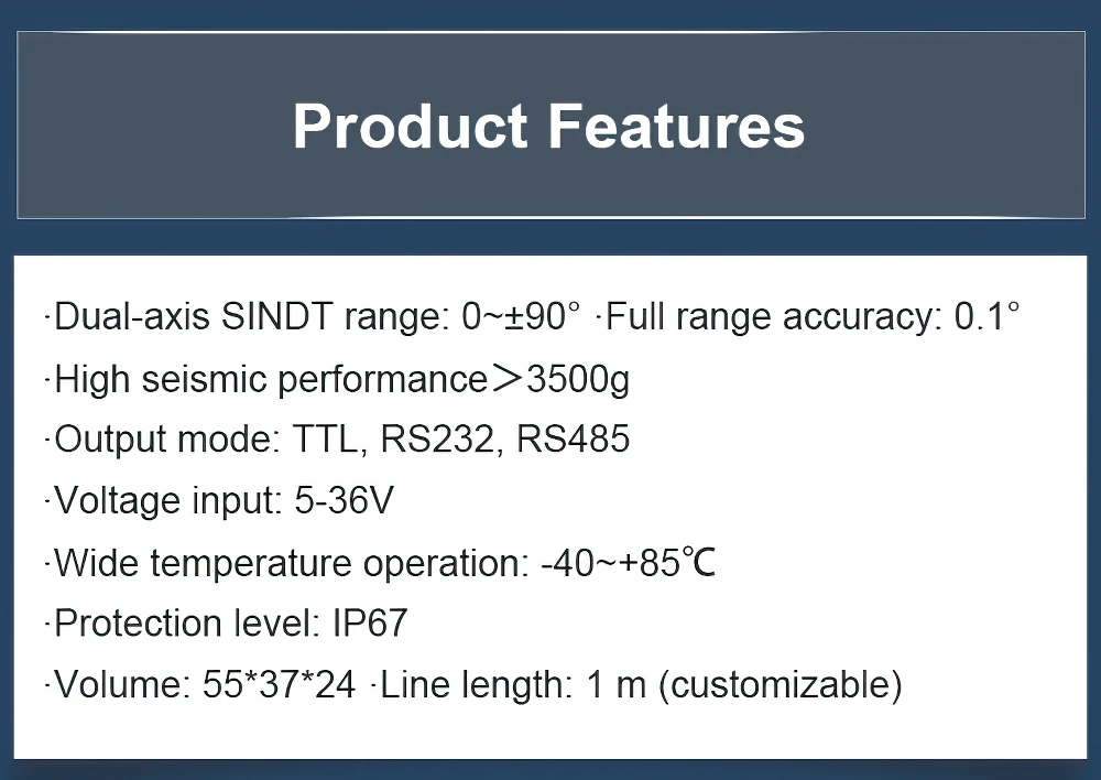 Witmotion SINDT-RS485 MEMS Tech Gyroscope for Industrial Use
