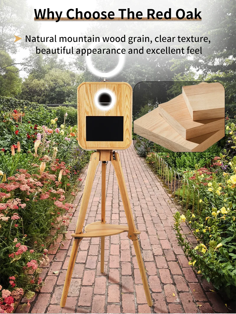 Portable Retro Photobooth Real Wood Instant Dslr Wedding Vintage Photo ...