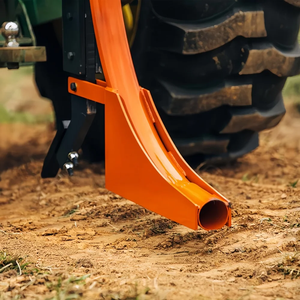 3-Point Heavy-Duty Subsoiler with Single Tine Ripper Optional Pipe ...