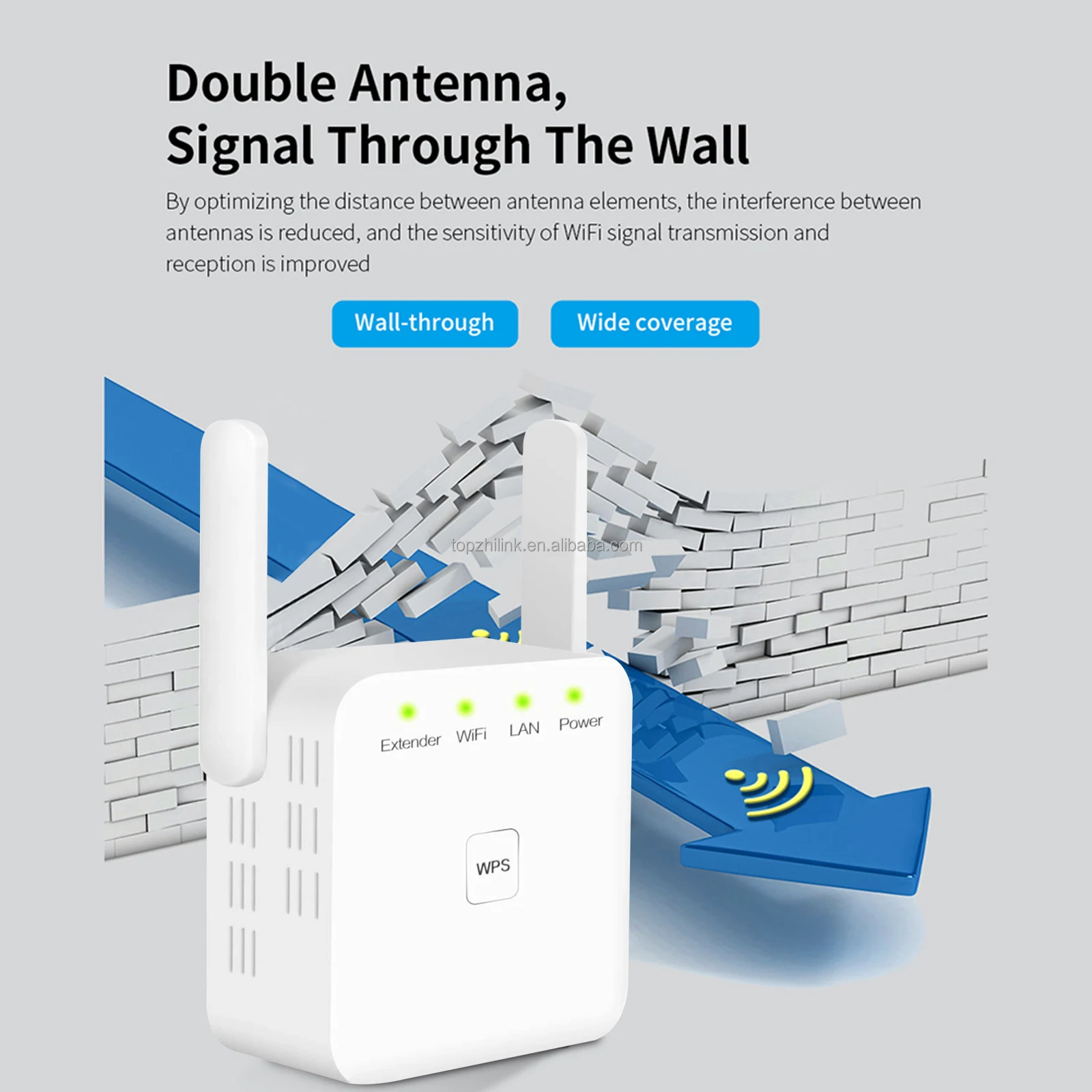 300mbps Wifi Repeater - Easy Setup Wireless-N Router Booster