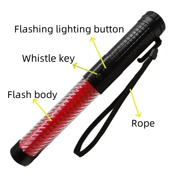 Safety Security Control Rechargeable Magnetic Base Road Warning Baton ...