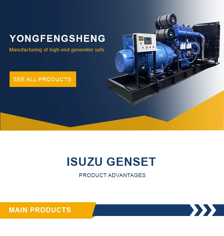 Industrial Open Diesel Generator Isuzu 15kw 20kw/25kva 220v/380v/50hz ...