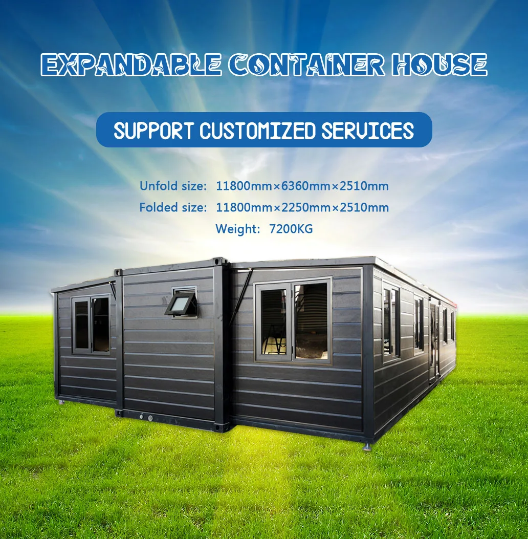 40ft 3 Bedroom Hurricane Proof Detachable House - Durable & Expandable