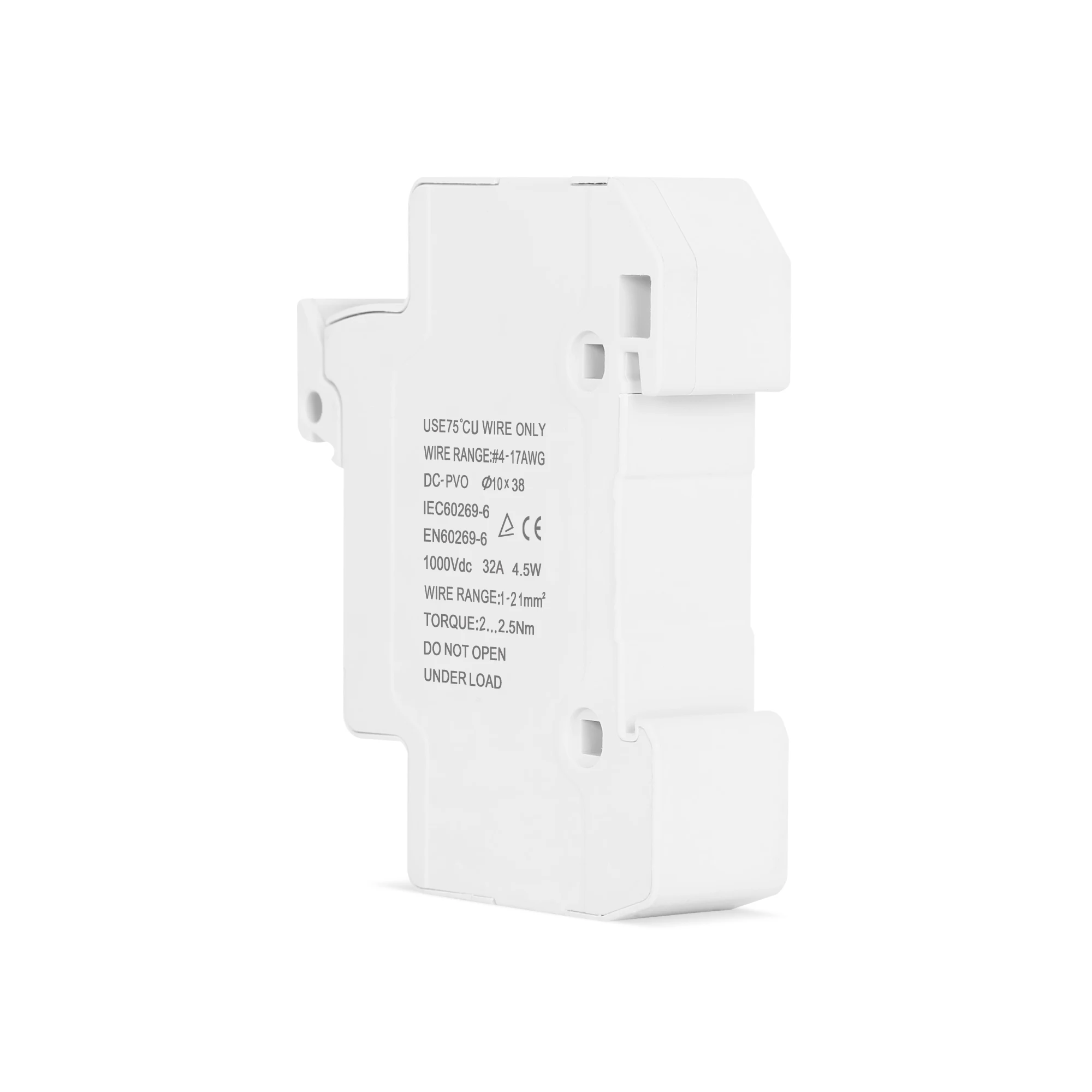 1 Pole 1000V 15A PV Fuse DC Fusible With Fuse Holder for PV Solar ...