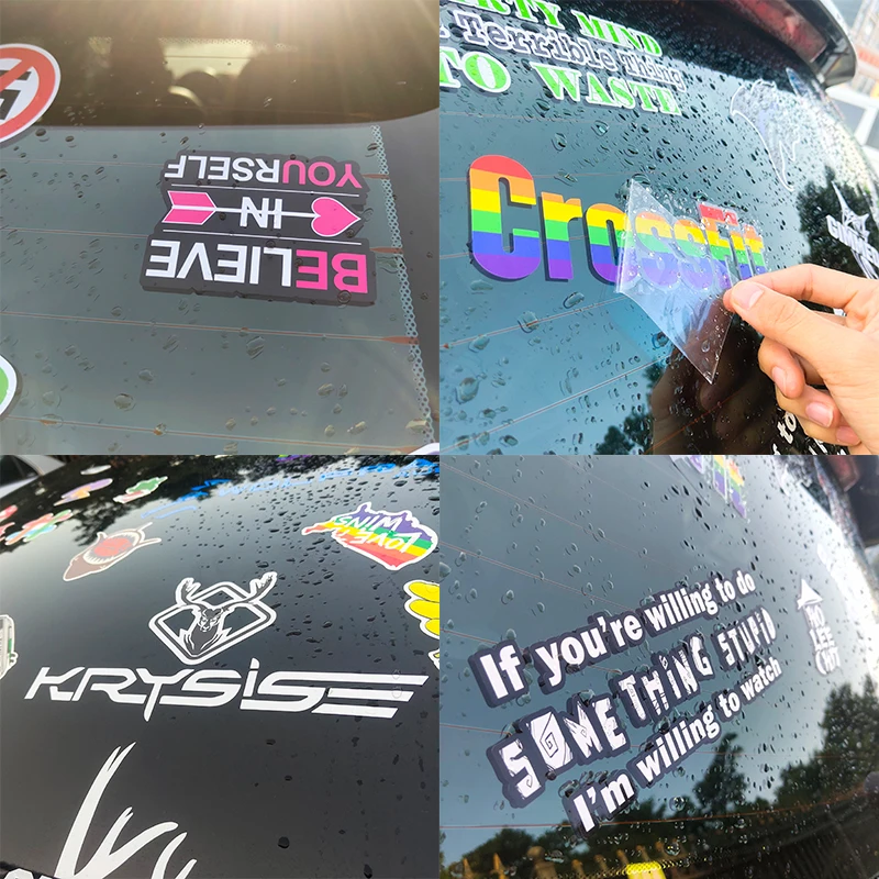 Custom Weatherproof Die Cut Logo Window Sticker Lettering Decals New ...