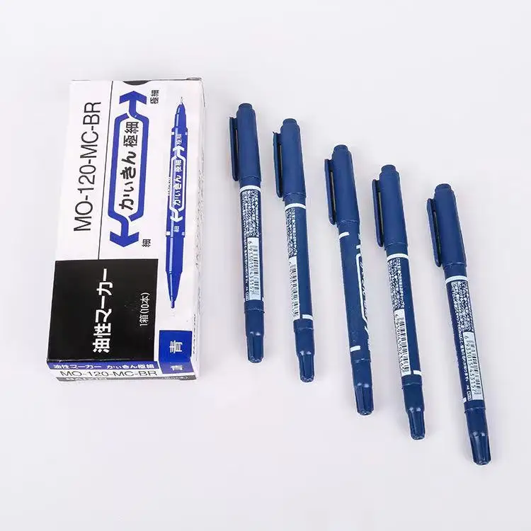 Dual Tips Art Permanent Marker Pens,Double-ended Marker Pens Fine Point ...