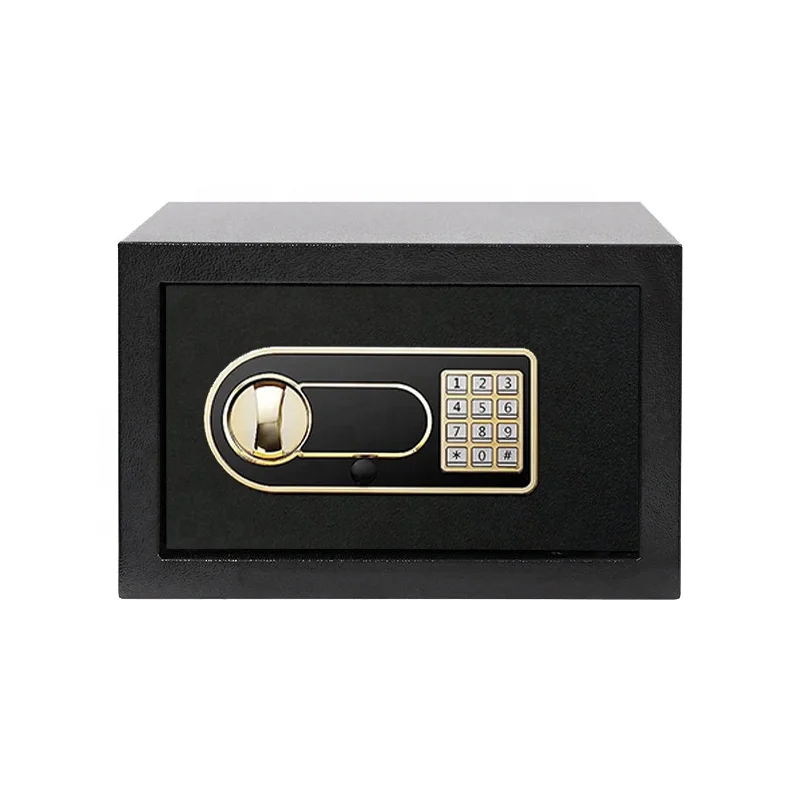 Golden Color Digital Lock Small Mini Size Safe Box Clear Display Open ...