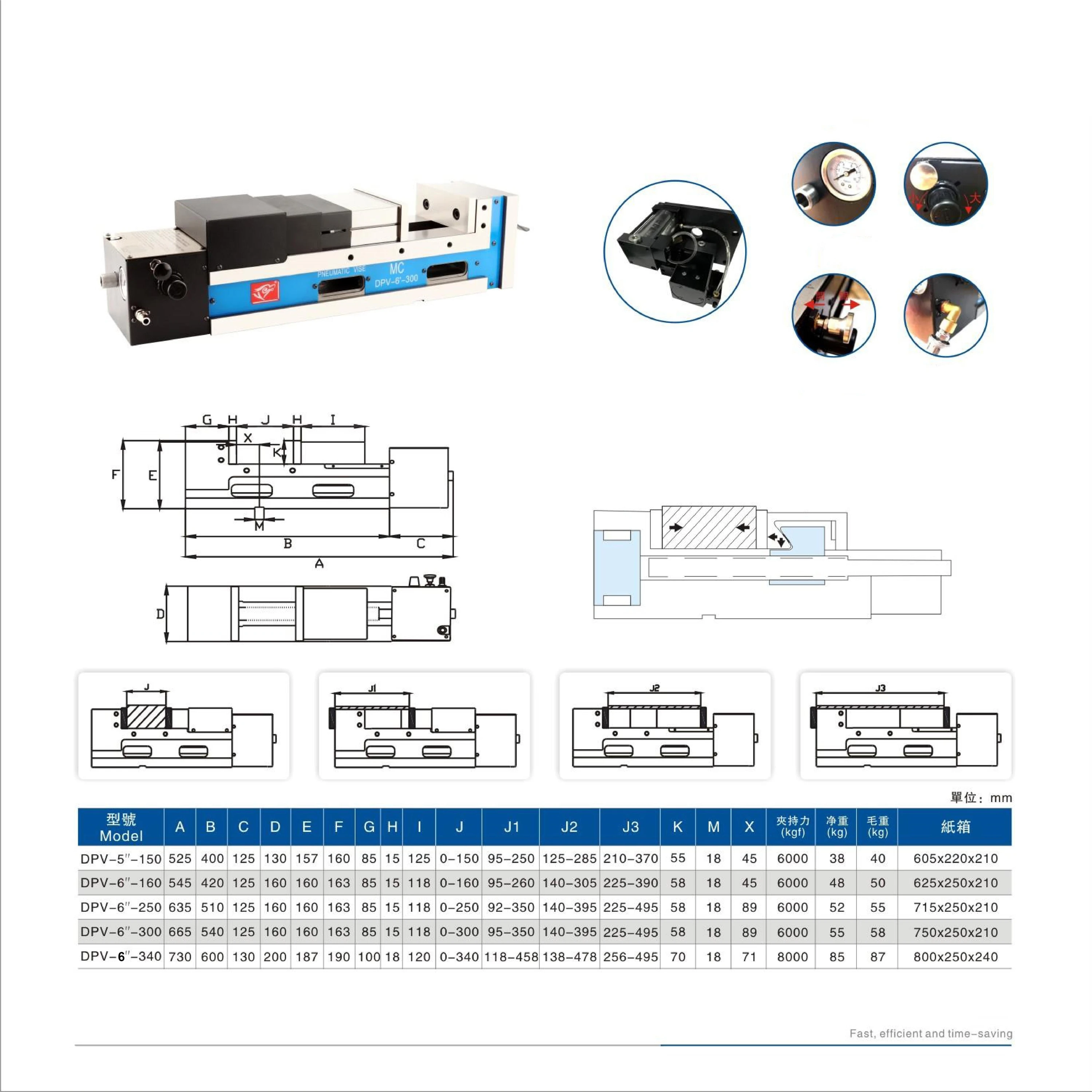 Pneumatic Vise Precision Angle Fixed Power Vise MC Hydraulic Vice Cnc ...