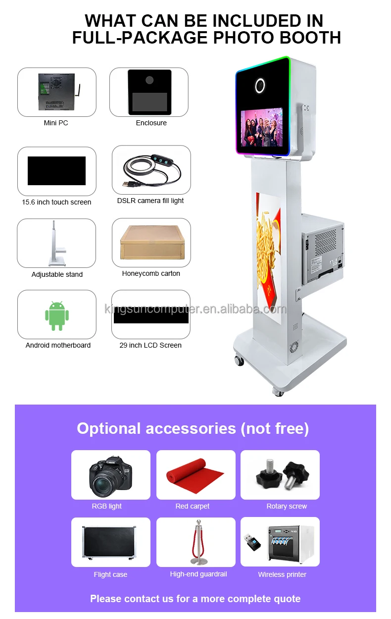 DSLR Photo Booth - Portable LCD Screen with Touch Screen