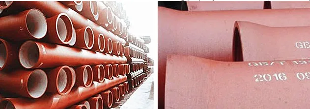 Fusion Bonded Epoxy Pipe K9 Ductile Iron Pipe With Tyton Joint 6m, High ...