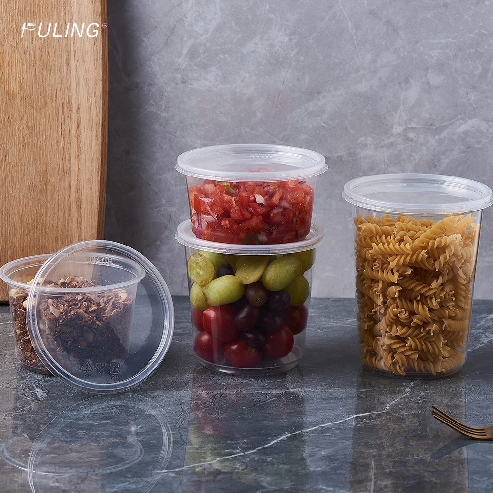 FULING 24 Oz Deli Containers - Microwave & Freeze Preserving