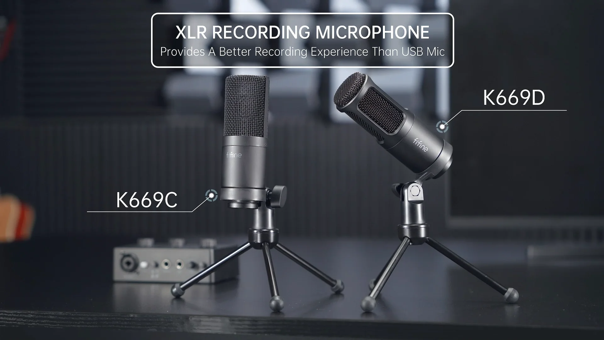 Fifine K669d Wired Studio Recording Mic Desktop Pc Podcasting ...