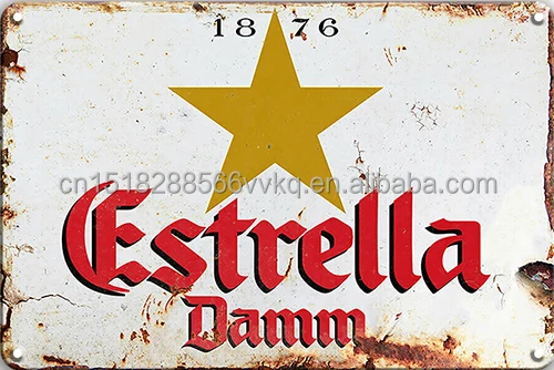 Vintage Rustic Tin Signs - Perfect for Man Caves & Bars