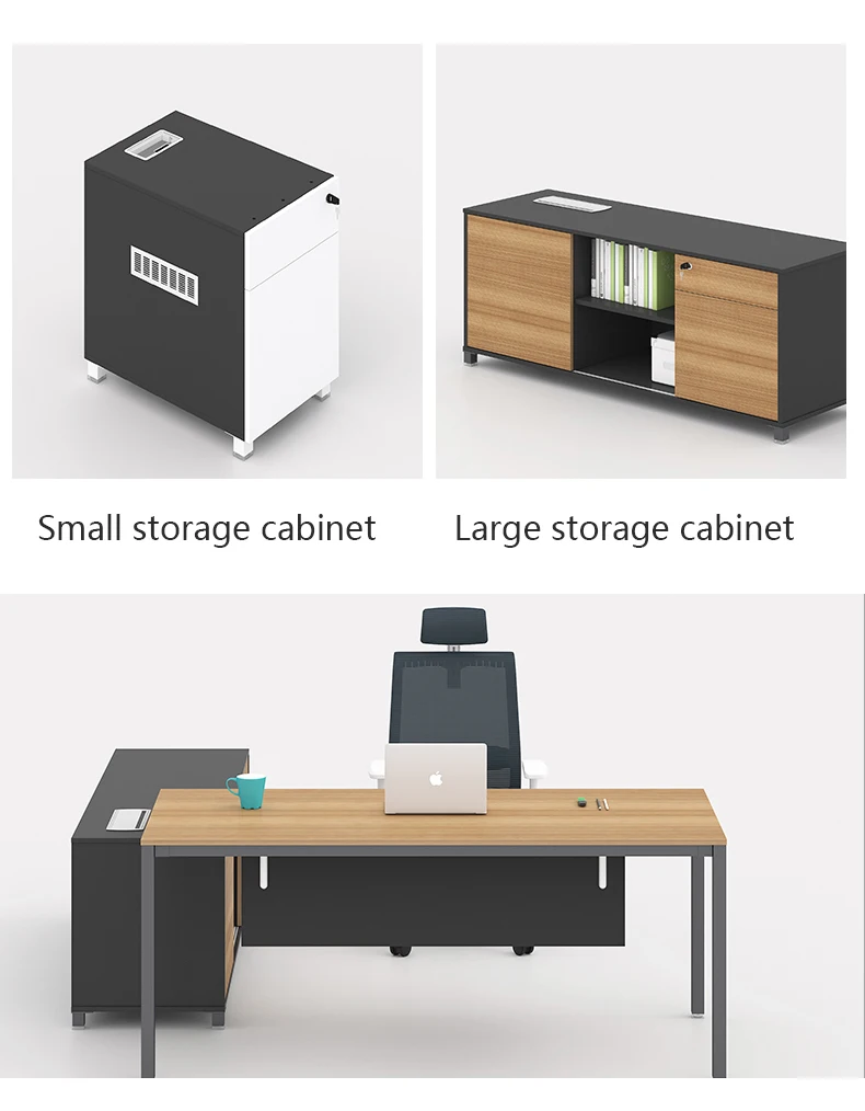 Simple Office Furniture Boss Executive Desk Modern Pc Laptop Stand ...