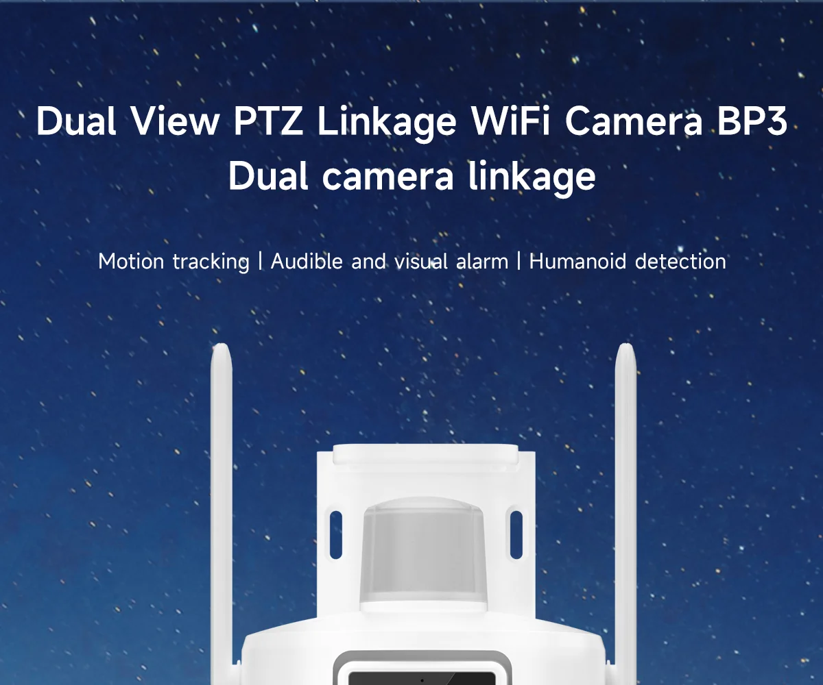 V380 BP3 Double Cameras WiFi PTZ Wireless Security Camera 2.4Ghz ...