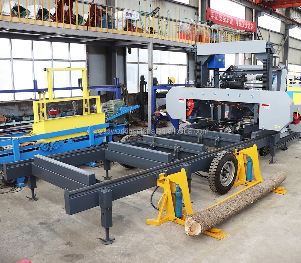 Saw Wood Cutting Circular Timber Mini Automatic Band Sawmill Machine