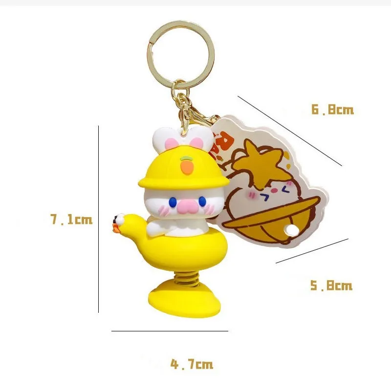 2023 PVC Cartoon Lili and Lala Pendant Keychain 3D Cute Cartoon ...