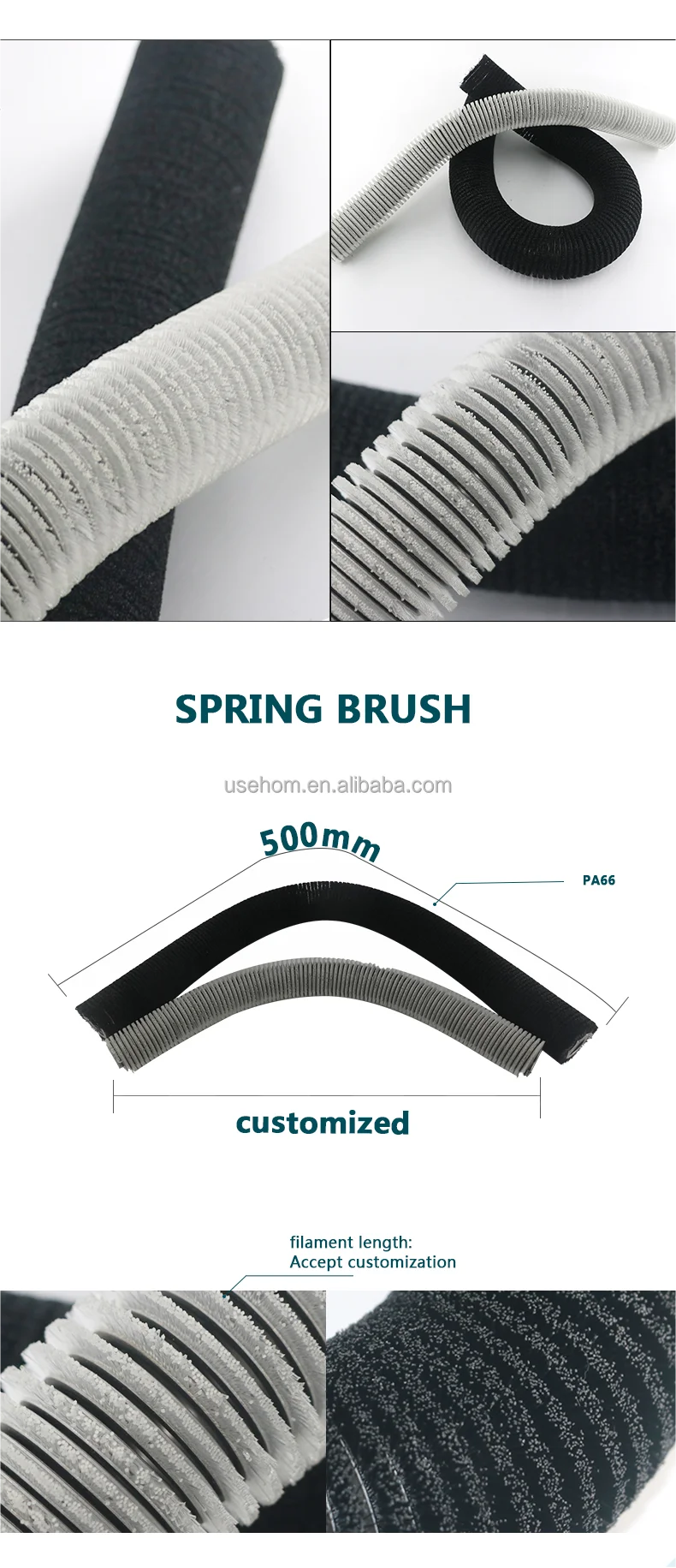 Usehom Tdf Conveyor Belt Cleaning System Screw Conveyor Cleaning Spring Brush - Buy Screw ...