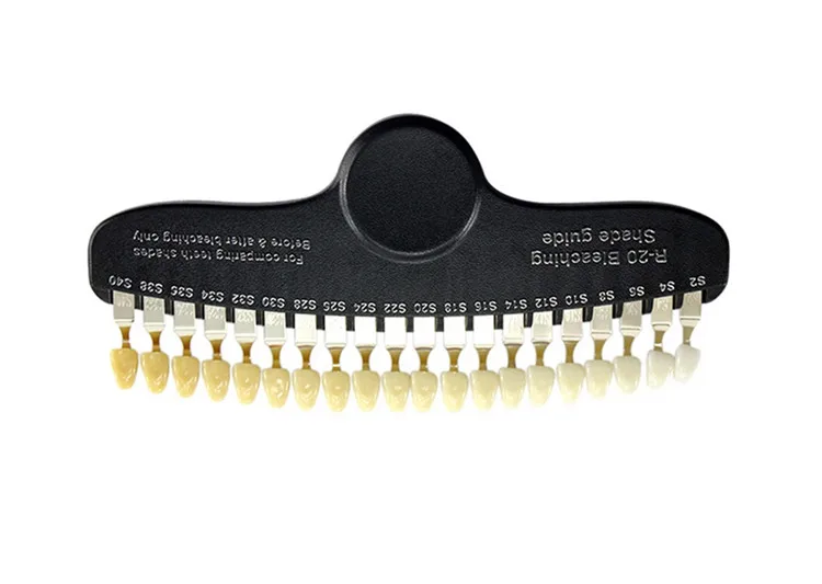 20 Colors Teeth Bleaching Dental Shade Guide Resin Beauty Salon Clinic