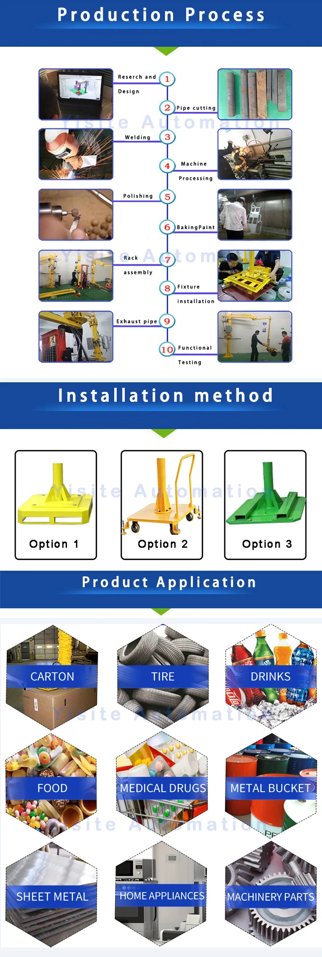 Electric Hoist Folding Jib Crane Labor-saving Balanced Assisted ...