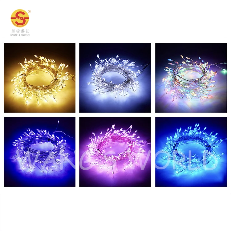 6M 200L Adapter Controller Garland LED Firecracker String Lights ...