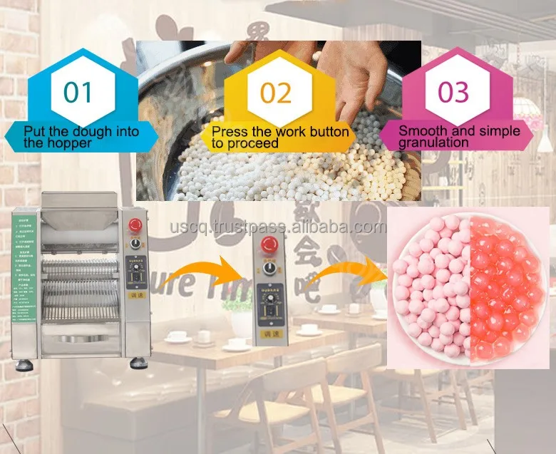 Tapioca Peal Making Machine For Multiple Sizes Sweet Food Balls Making ...