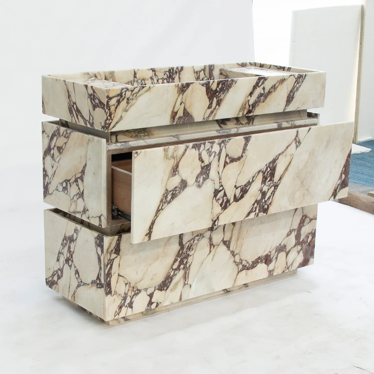 Luxury Marble Vanities Bathroom Cabinet Modern,Calacatta Viola Marble ...