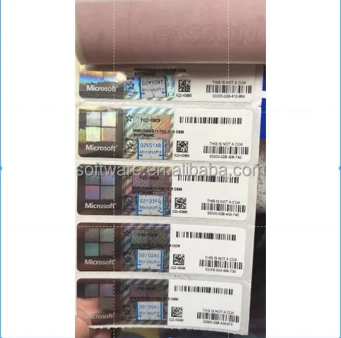 Newest Sticker Software Win10 Professional Oem Coa License Sticker Win ...