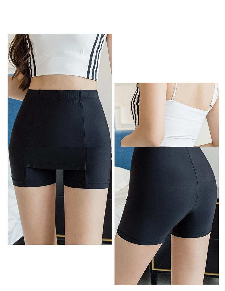 Safety Shorts Anti Tarnish High Waist Women's Running Bicycle Shorts ...