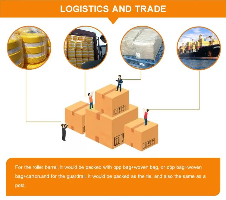 Anti Collision Highway Roller Guardrail Roadway Safety Roller Crash ...