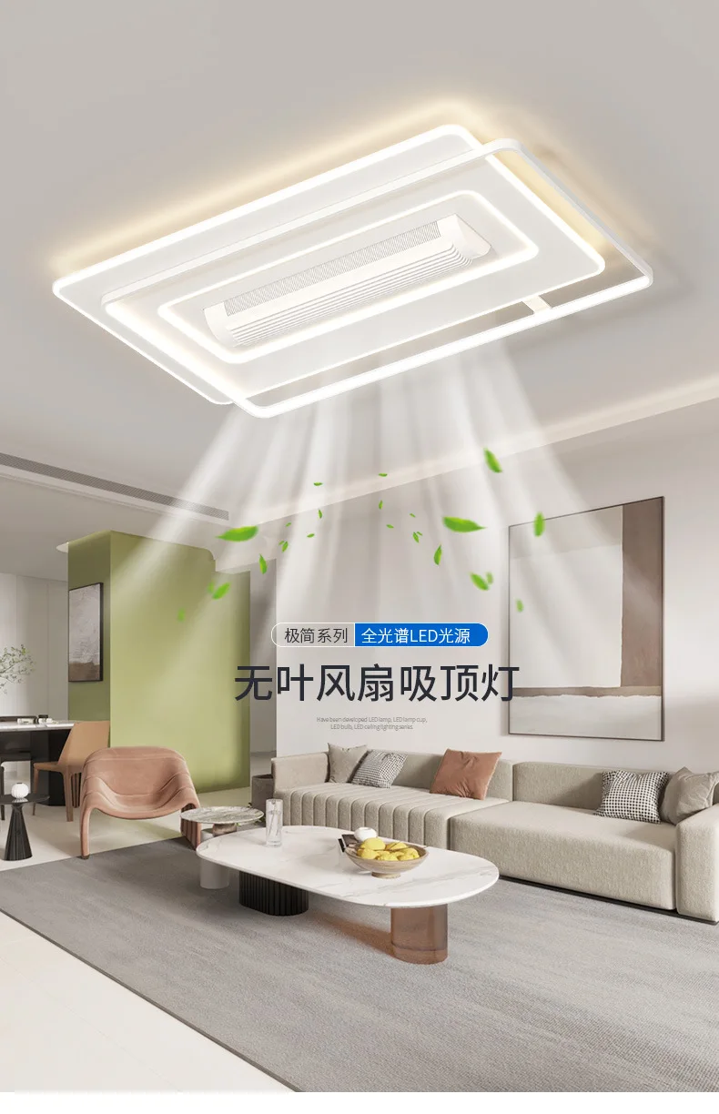 Tri-color Business Hotel Ceiling Fan Light - Anti-Stroboscopic ...