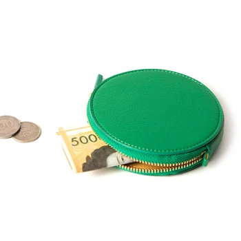 Key Chain Designer Coin Purse Round,Cute Round Genuine Leather Zipper ...