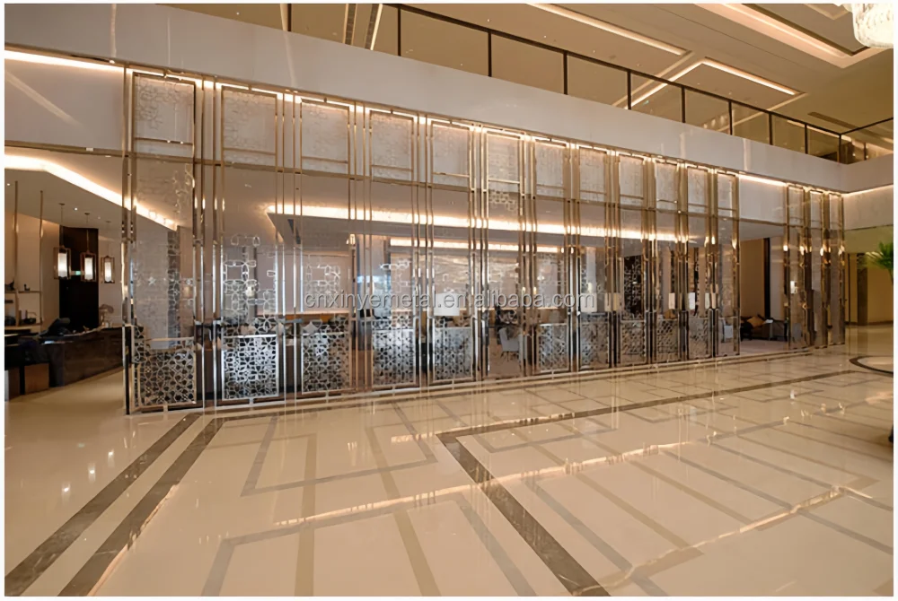 Metal Divider Screen Stainless Steel Partitions Panel for Restaurant ...