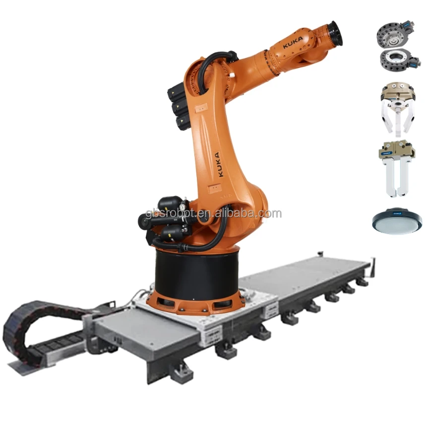 Large Material Handling Robot Arm Kuka Kr 420 R3080 With Schunk Gripper ...