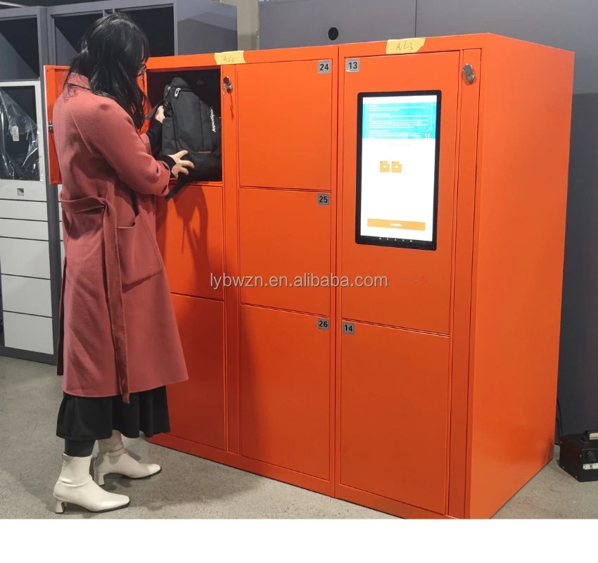 Hd Touch Screen Electronic Intelligent Luggage Storage Locker Cabinet ...