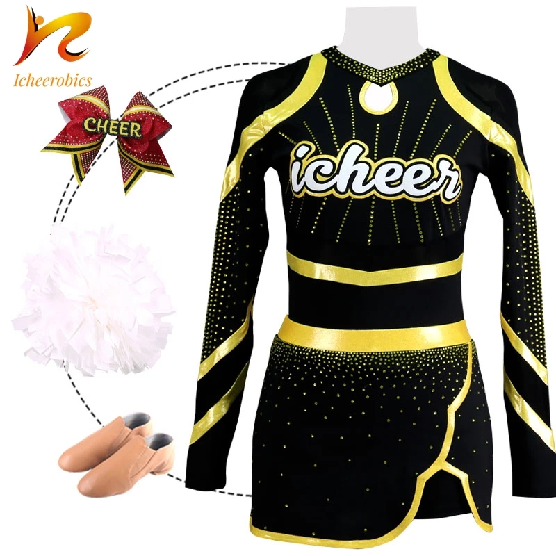 Wholesale Cheerleader Rhinestones Professional Dance Wear for ...