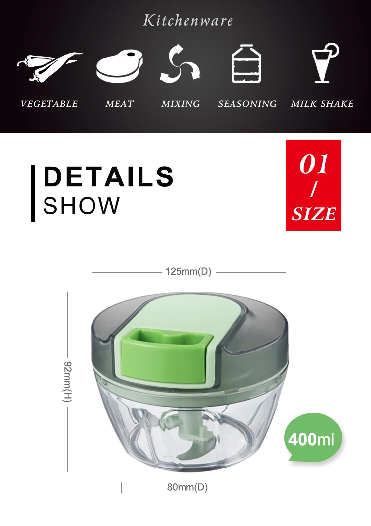 Multifunctional Manual Hand Vegetable Pull Chopper Easy to Use Eco ...