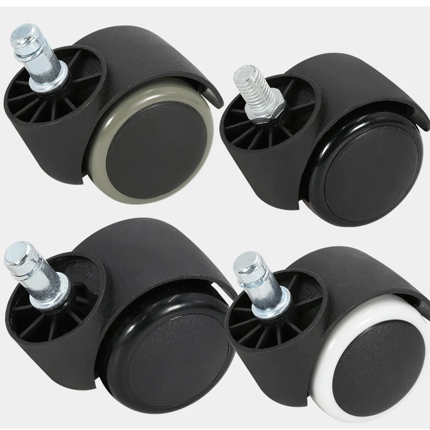 Office Chair Caster 2 Inch Pu Big Chair Caster Clip Spring Universal ...