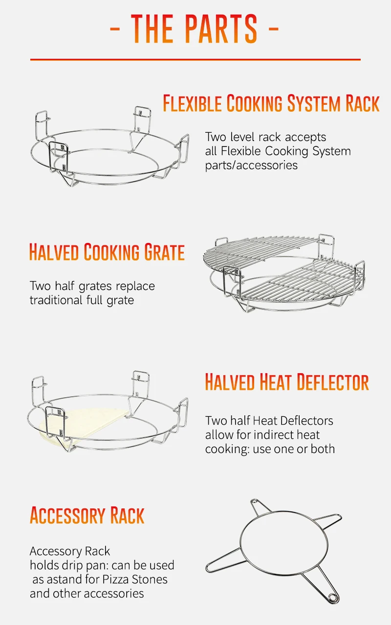 SEB KAMADO Divide & Conquer Cooking System - Durable & Efficient