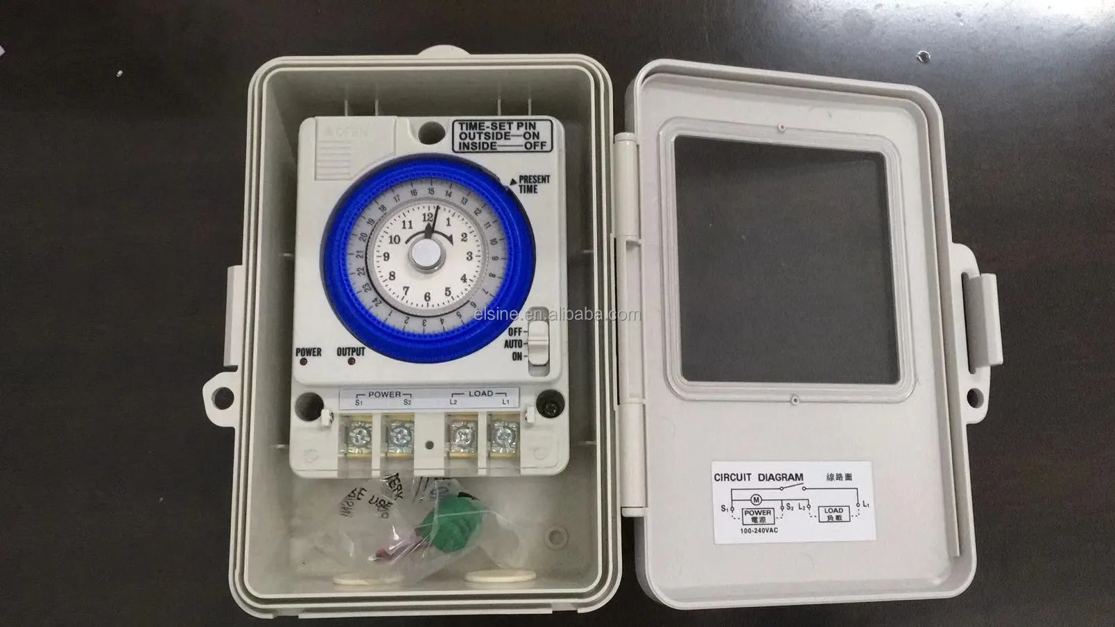 Waterproof 30A Heavy Current 24 Hour Mechanical Timer Switch TB330-RP