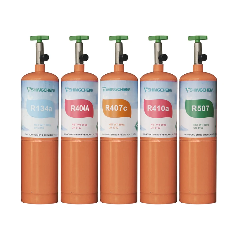 R407c Refrigerant Gas Can High Purity Shinchem Customized Good Price R407c Refrigerants Small ...