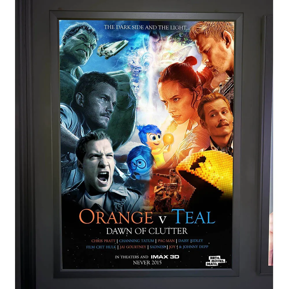 Custom A2 A3 Duratrans Black Picture Menu Sign Slim Theater Aluminium ...