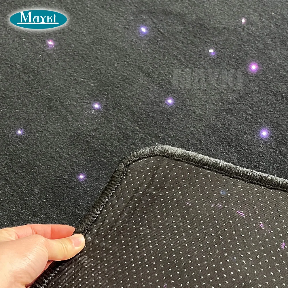 Nylon Material 1.2*1.2m Optic Fiber Star Light Mats
