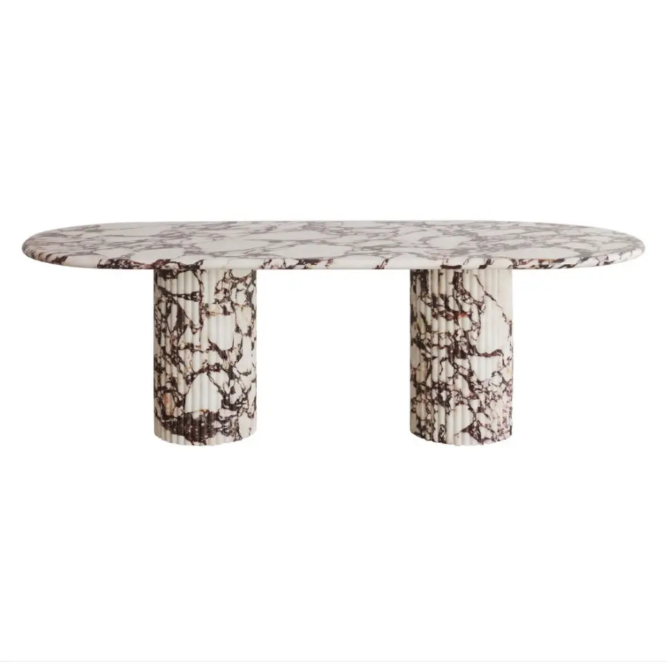 Calacatta Viola Marble Dining Table - Buy Customized Natural Stone ...