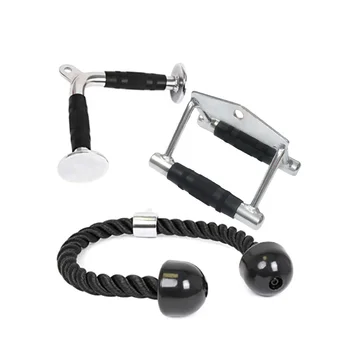 Multi Grip Lat Pulldown Bicep Tricep Pulldown Pull Down Rope D Row Handle Cable Attachment ...