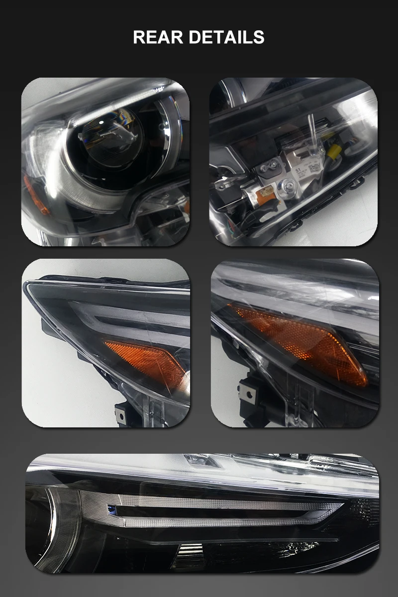 American Standard Body Kit LED DRL Full LED Light Headlamp Assembly for ...