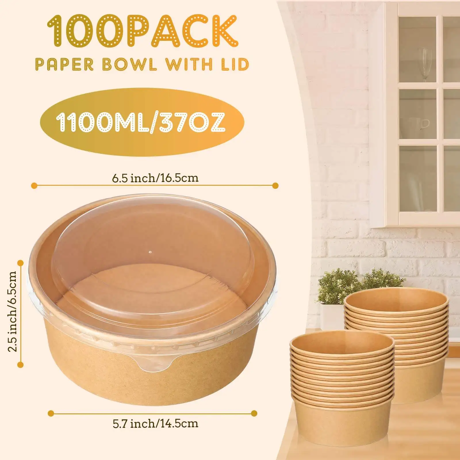 Hot Selling Rectangle With Container Disposable Lid Single Wall Bucket ...