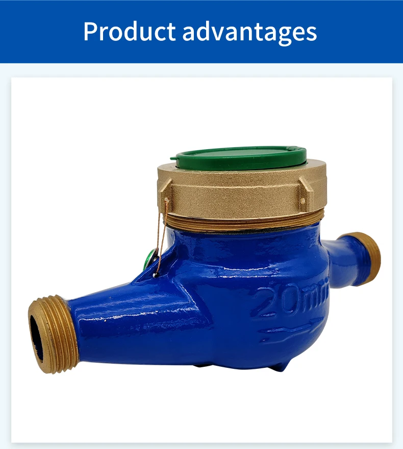 Brass Material Copper Connection Wet Diel Type Dn15 Mechanical Water ...