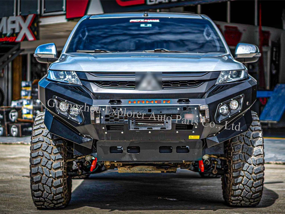 Front Bumper For Mitsubishi Triton 2019 2020 2021 2022 With Led Light ...